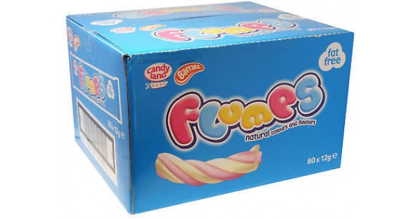 Flumps Marshmallow Twists - 50 x 20g Pack