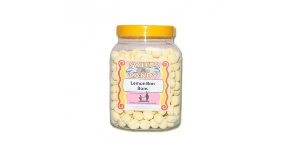 Lemon Flavoured Bon Bons 1.5Kg Jar | Trade Sweets
