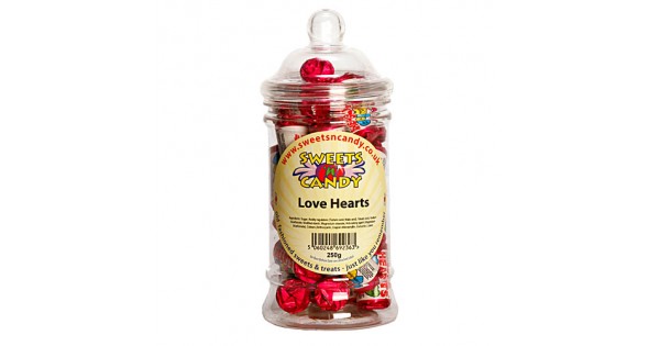 Swizzels Love Hearts - 250g Victorian Jar | Trade Sweets